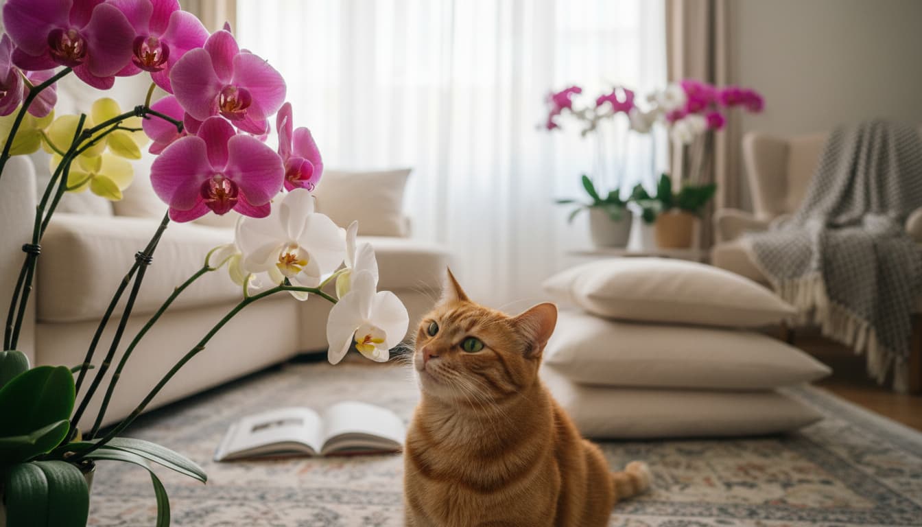 Sind Orchideen giftig für Katzen? So schützt du deine Katze 2026